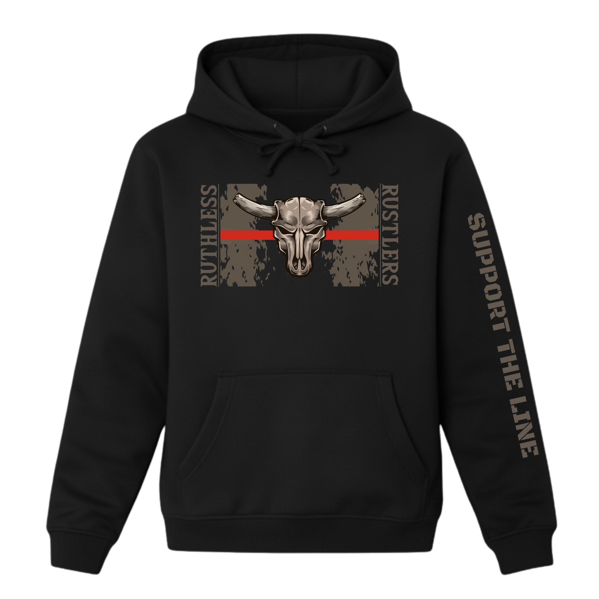 Ruthless Rustlers Support Firefighters Canada Hoodie | Black
